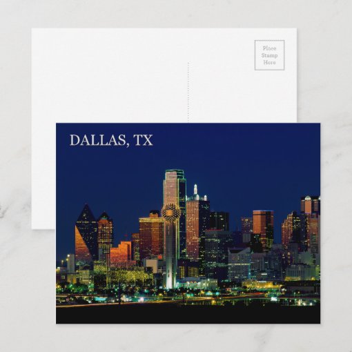 Postcard of the Dallas, Texas skyline | Zazzle