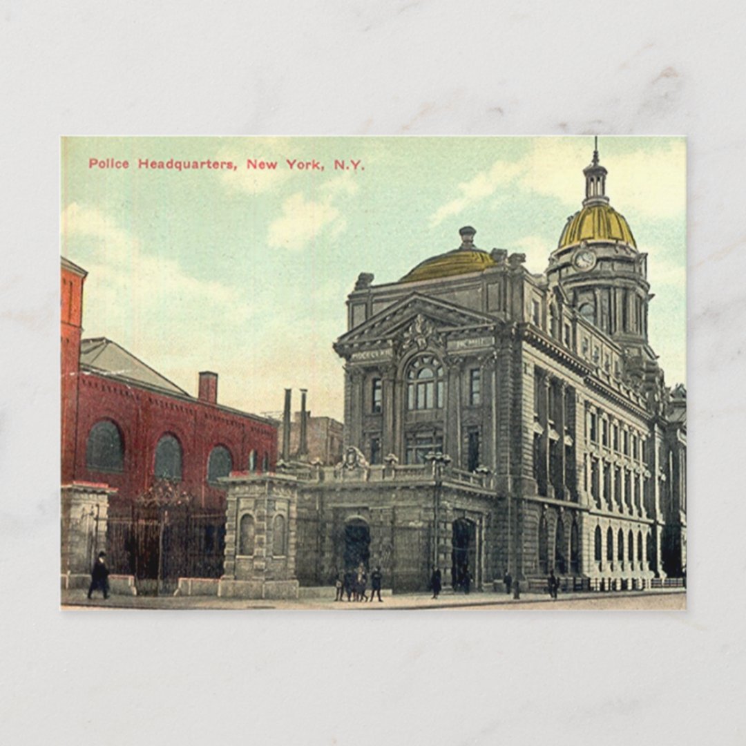 Postcard, Police Headquarters, New York City, 1911 Postcard | Zazzle