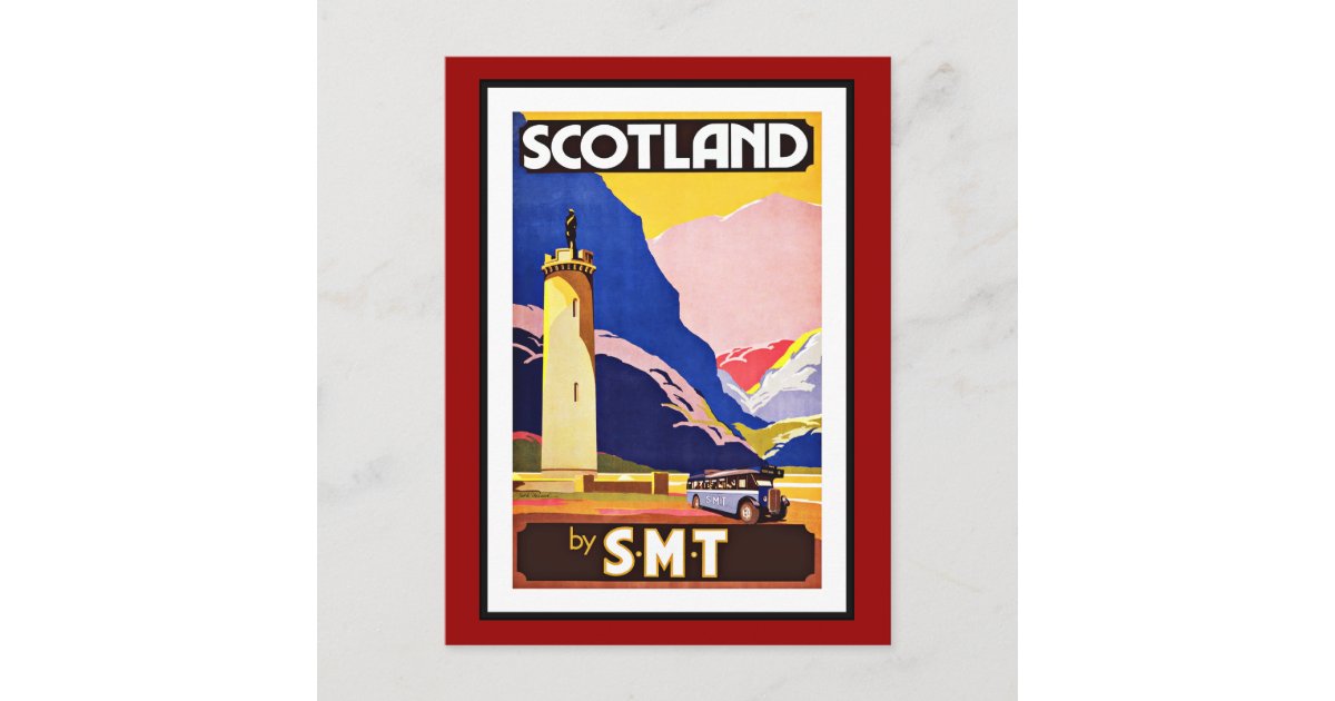 Postcard Scotland Greetings Vintage | Zazzle