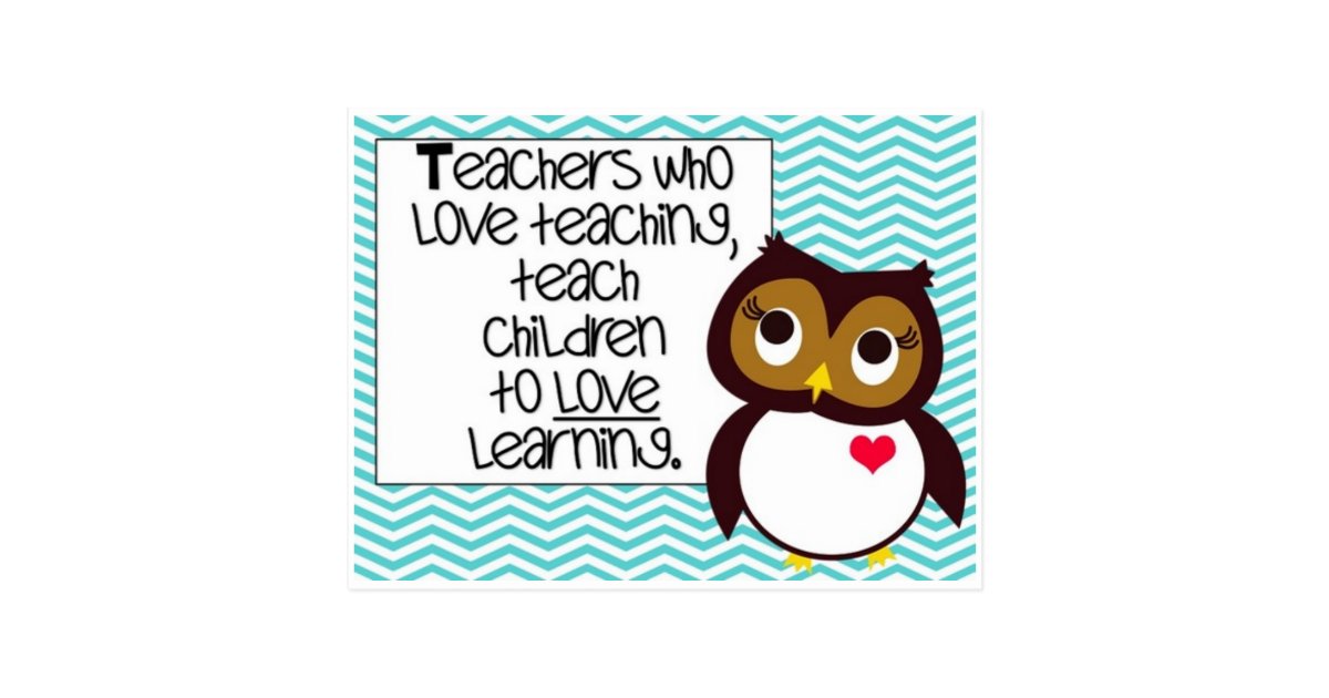 Postcard- Teacher and Owl Postcard | Zazzle.com