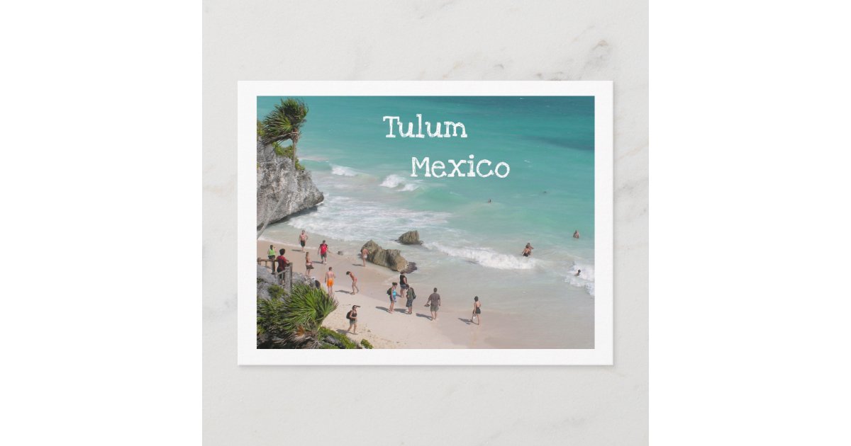 POSTCARD/TULUM, MEXICO/RUINS ABOVE BEACH POSTCARD | Zazzle