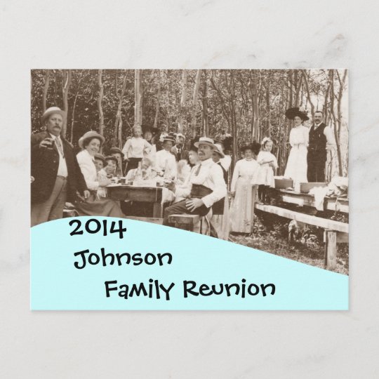 Postcard Vintage Picnic Family Reunion Invitation | Zazzle.com