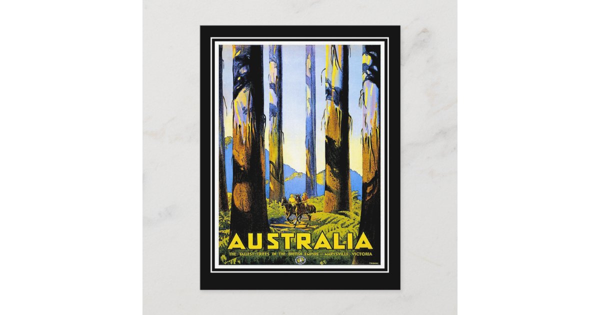 Postcard Vintage Travel Australia | Zazzle