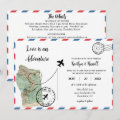 Postcard Wedding Invitation- Destination Wedding | Zazzle