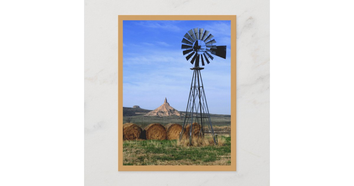 Postcard - Western Windmill (Daytime) | Zazzle