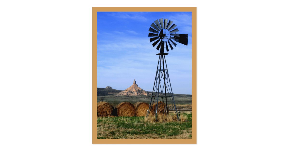 Postcard - Western Windmill (Daytime) | Zazzle.com