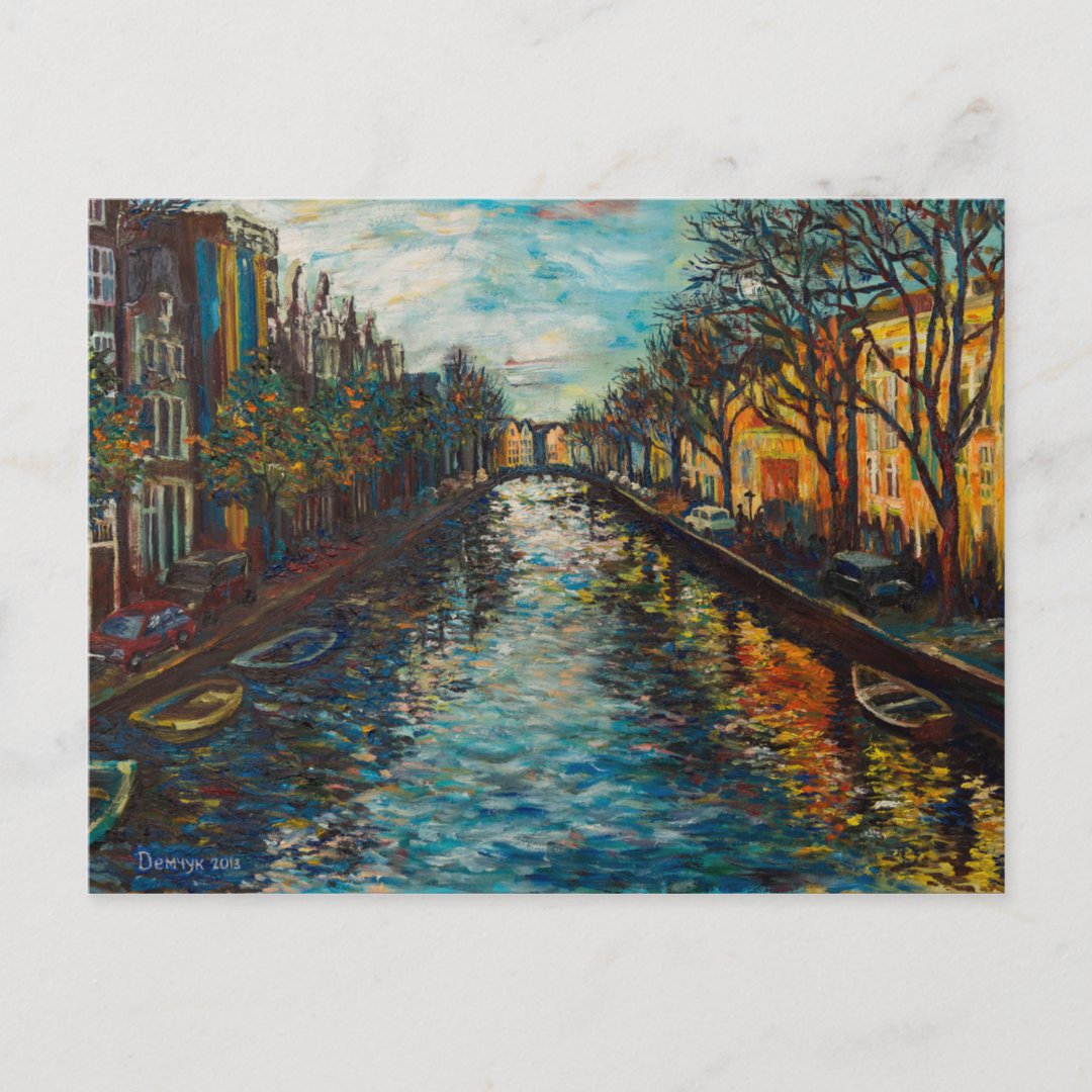 Postcard with Amsterdam`s view | Zazzle