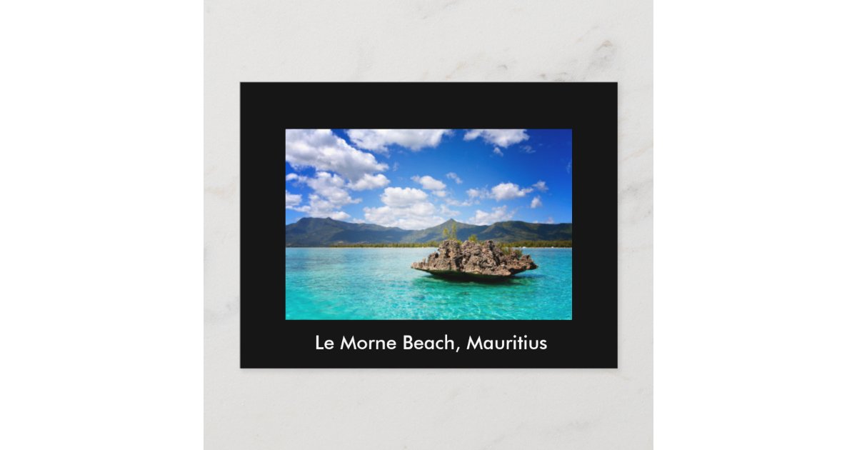Postcard With Beach Of Mauritius Theme | Zazzle