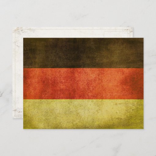 Postcard with Dirty Flag from Germany | Zazzle