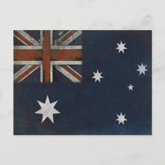 Postcard with Flag from Australia | Zazzle
