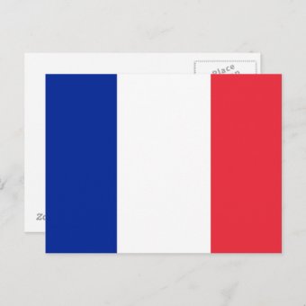 Postcard with Flag of France | Zazzle