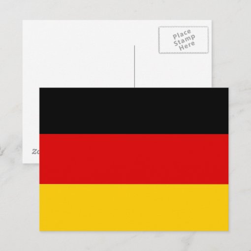 Postcard with Flag of Germany | Zazzle