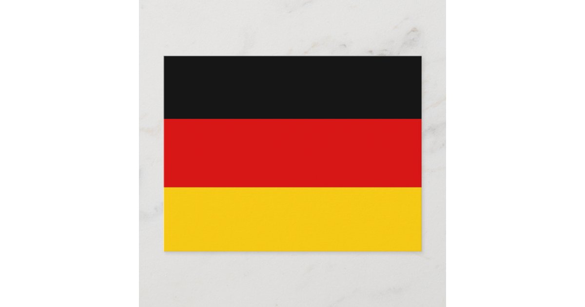 Postcard with Flag of Germany | Zazzle