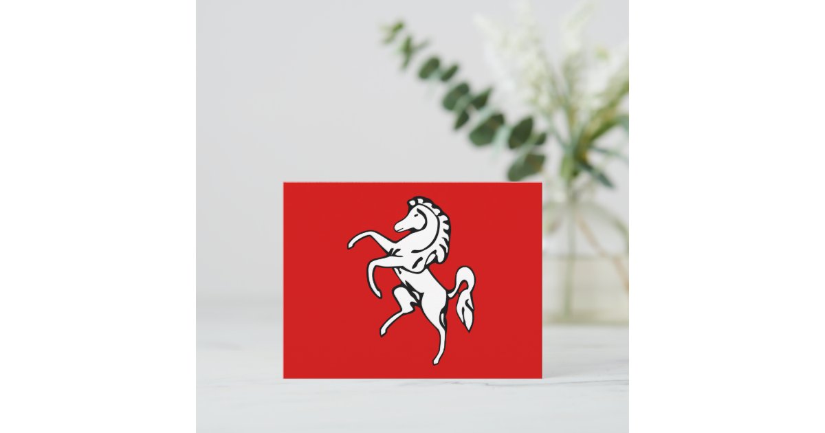 Postcard with Flag of Kent, England | Zazzle