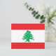 Postcard with Flag of Lebanon | Zazzle