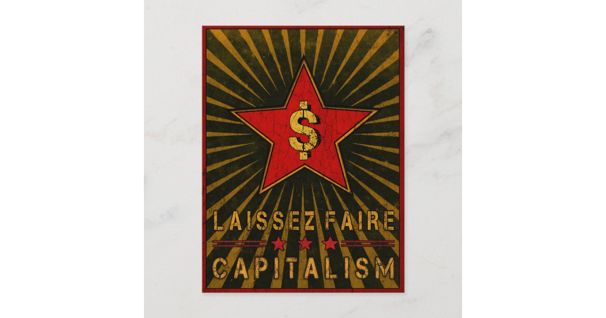 Postcard with Laissez Faire Capitalism Greetings | Zazzle