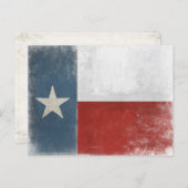 Postcard with Vintage Distressed Texas Flag | Zazzle