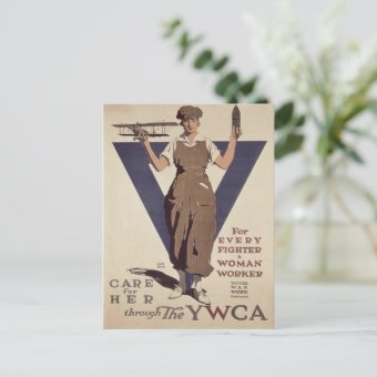 Postcard with WWII Propaganda Poster Print | Zazzle