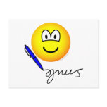 Writing emoticon : Emoticons @ emofaces.com