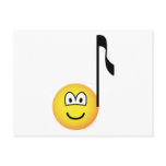 Music note emoticon : Emoticons @ emofaces.com
