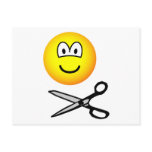 Cutting emoticon scissors : Emoticons @ emofaces.com