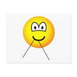 Flossing emoticon Dental floss : Emoticons @ emofaces.com