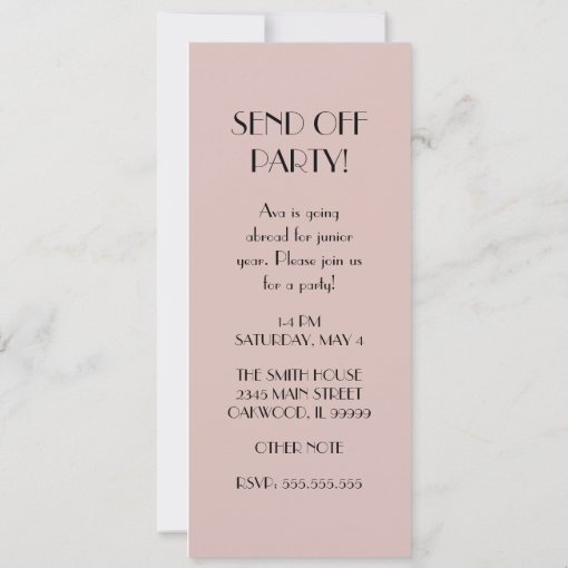 Postcards from Paris Farewell Party Invitation | Zazzle