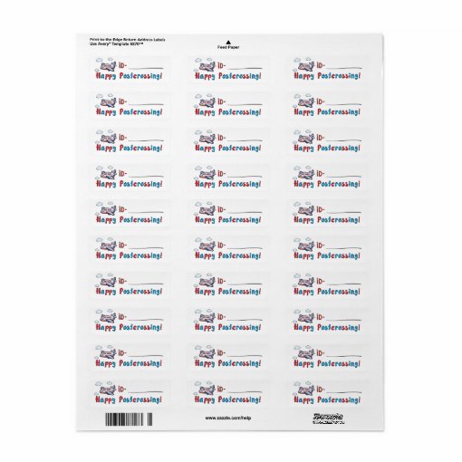 Postcrossing ID Label - Air | Zazzle