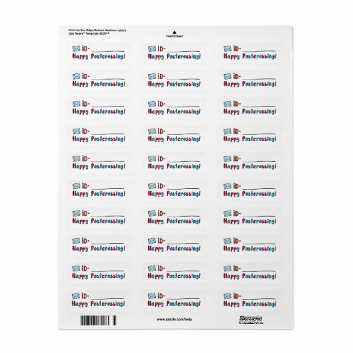 Postcrossing ID Label - Letter | Zazzle