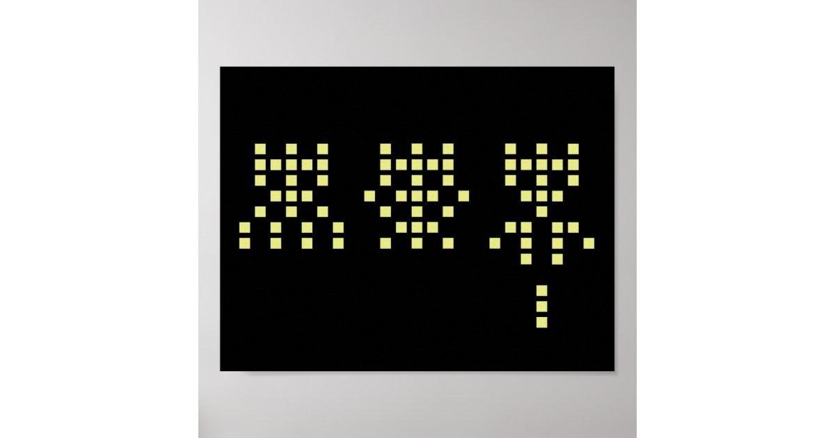 Póster 1,2,3 action!! poster | Zazzle