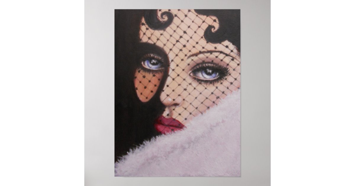 Poster/A lady of intrigue Poster | Zazzle