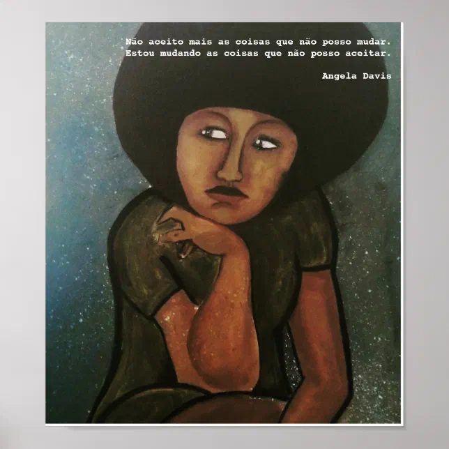 Pôster Angela Davis Poster | Zazzle