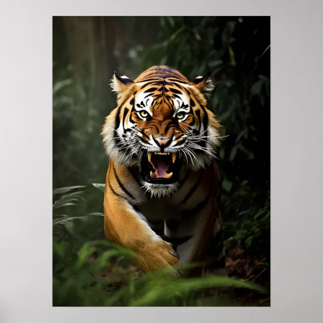 Poster Art Tiger | Zazzle