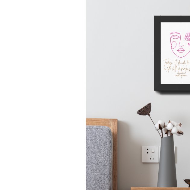 Póster ARTE WITH AFIRMACION INTENTION Framed Art | Zazzle