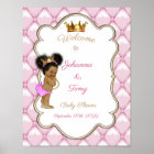 Banner Princess Baby Shower Lilac Ethnic Poster | Zazzle.com