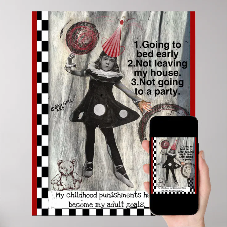 -POSTER bad girl art Poster | Zazzle