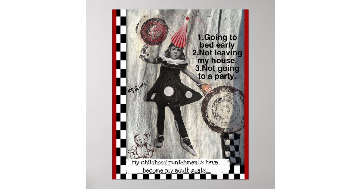 -POSTER bad girl art Poster | Zazzle