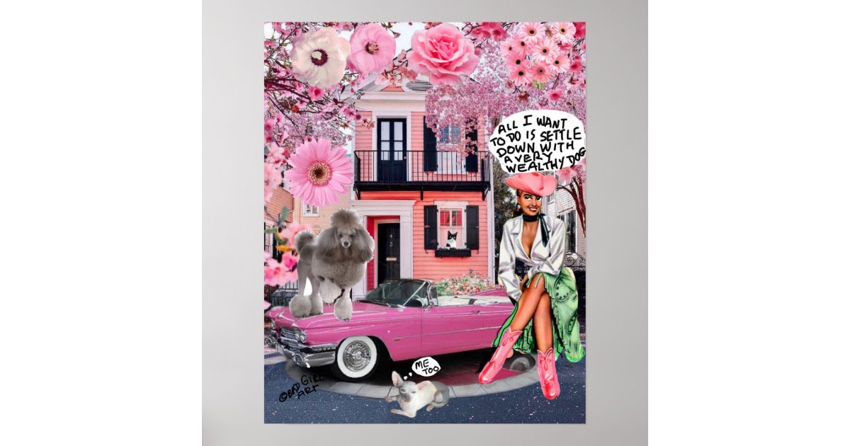 -POSTER bad girl art Poster | Zazzle
