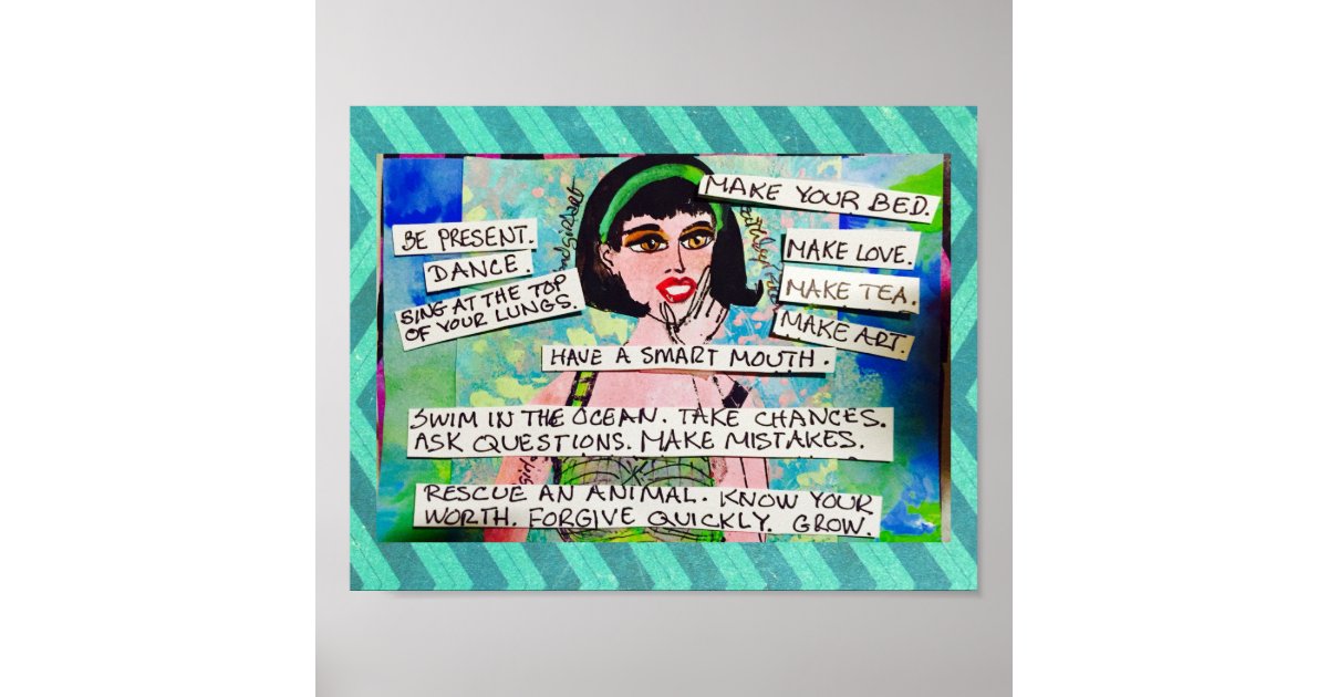 POSTER- BE PRESENT POSTER | Zazzle