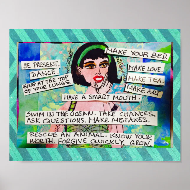 POSTER- BE PRESENT POSTER | Zazzle