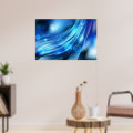 Poster-Blue Abstract Poster | Zazzle