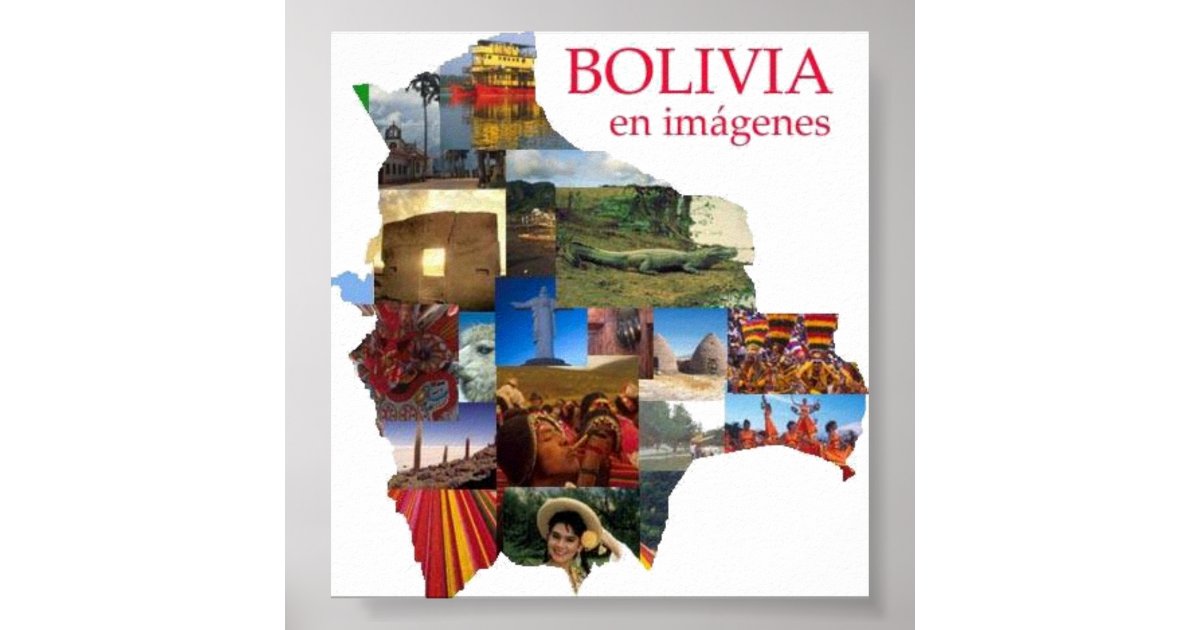 Poster Bolivia en imagenes | Zazzle