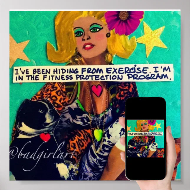 Poster by bad girl art | Zazzle