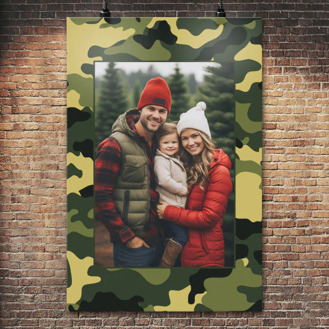 POSTER: camouflage border Poster | Zazzle