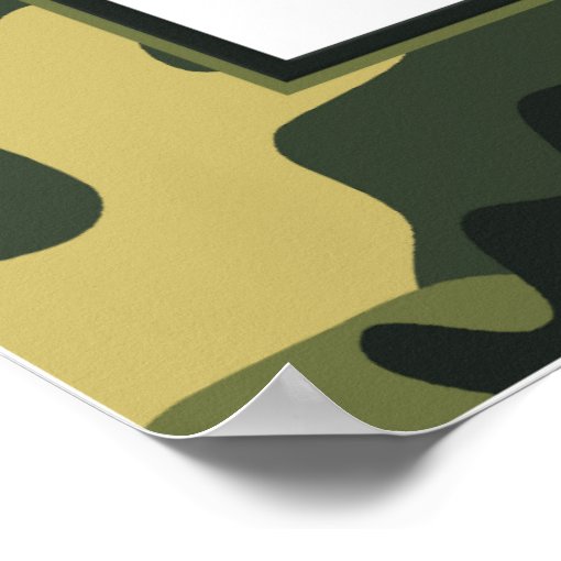 POSTER: camouflage border Poster | Zazzle