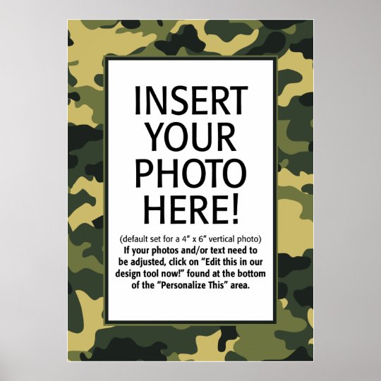 POSTER: camouflage border Poster | Zazzle.com