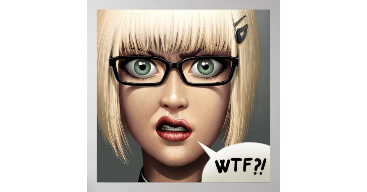 POSTER/CANVAS PRINT · wtf?! | Zazzle