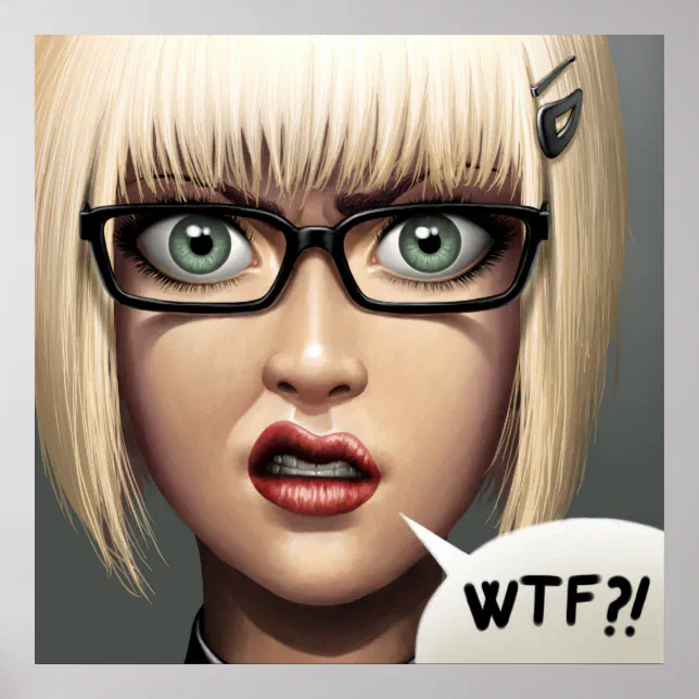 POSTER/CANVAS PRINT · wtf?! | Zazzle