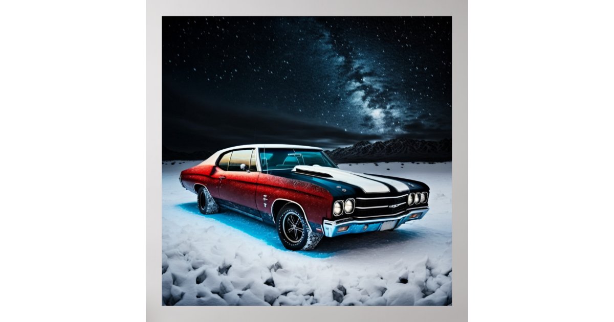 Poster chevelle 71 | Zazzle
