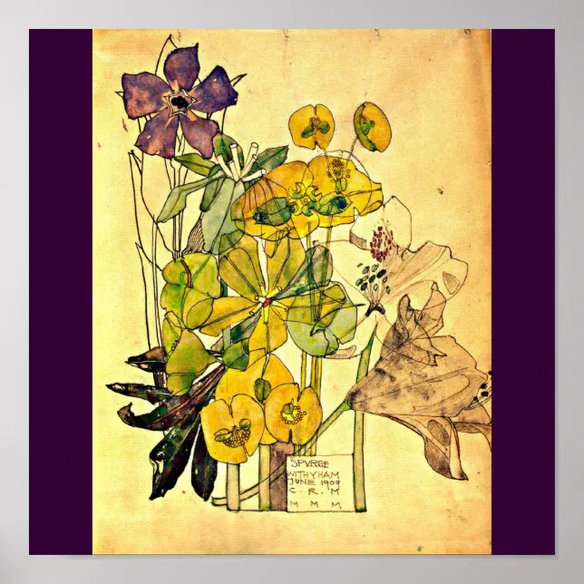 Poster-Classic/Vintage-Charles Rennie Mackintosh 2 Poster | Zazzle